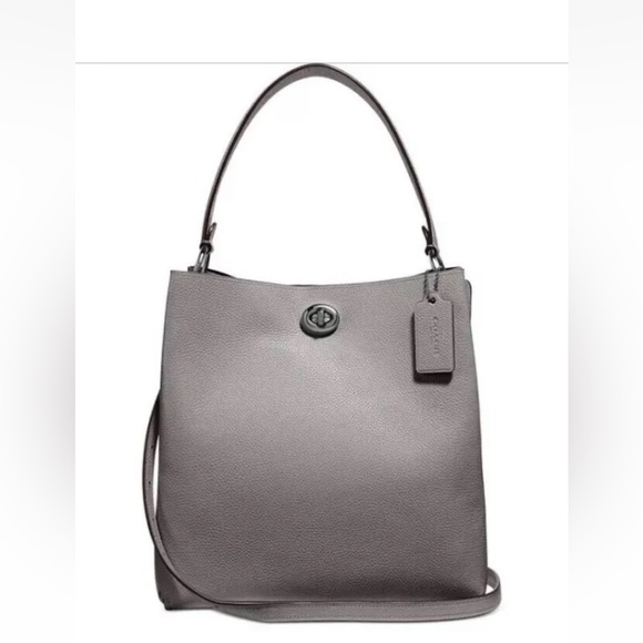 Coach | Bags | Coach 5520 Polished Pebble Leather Charlie Bucket ...